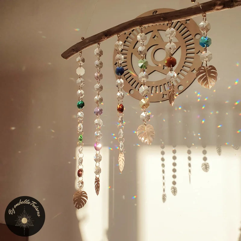 Mobile Bois Flotté Perles de Cristal - BOHEMIA